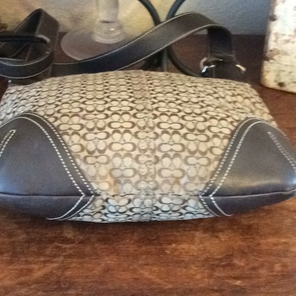 Coach | Bags | Coach Crossbody Two Tone Bag With Leather Accents | Poshmark